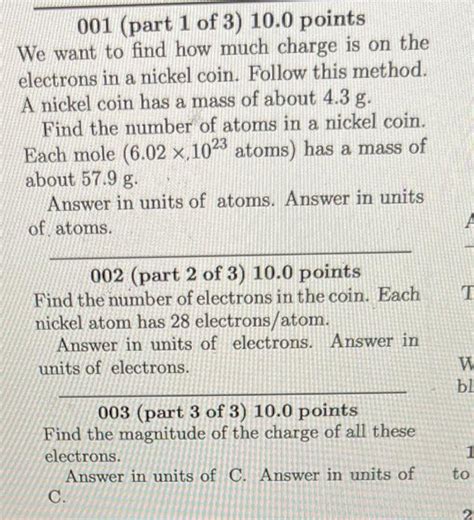 Solved 001 Part 1 Of 3 10 0 Points We Want To Find How