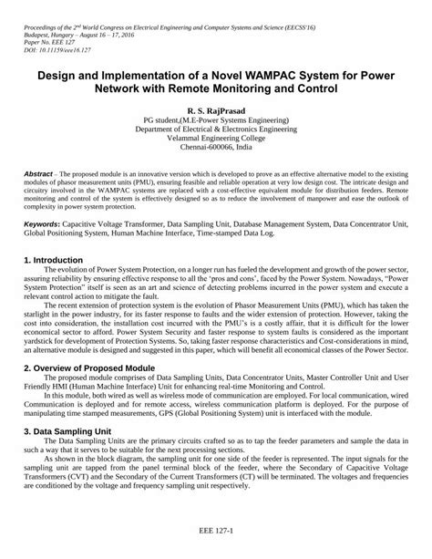 Pdf Design And Implementation Of A Novel Wampac System For · Input Is Negative And High If