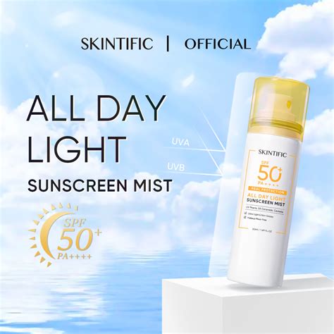 Skintific Sunscreen Spray All Day Light Spf50 Pa Facebody