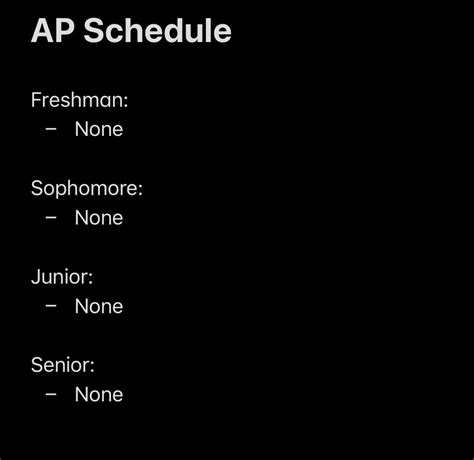 Is This A Reasonable Ap Schedule Worried I Mightve Gone A Bit