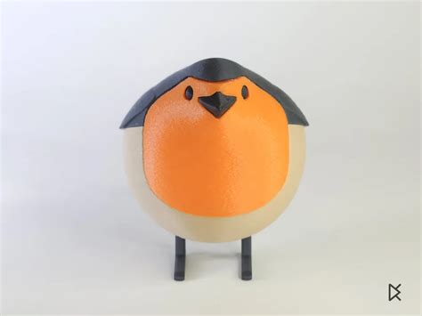 Fluffy Birds Robin Free 3d Print Model Makerworld