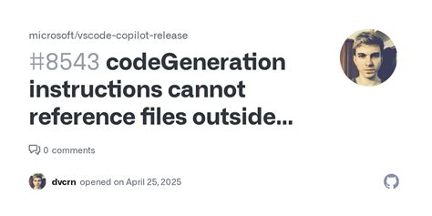 Codegeneration Instructions Cannot Reference Files Outside Of The