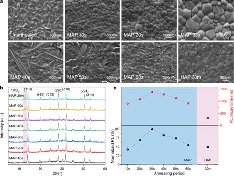 Ex Situ Characterizations Of Map Perovskite Films With Different