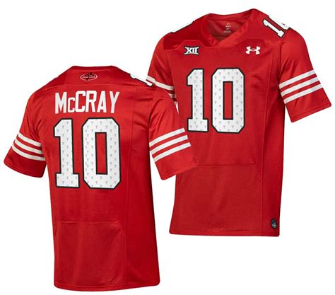 Hot Buy New Drae Mccray Jersey 10 Texas Tech Throwback Red