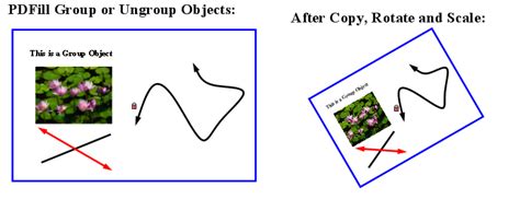PDFill Group And Ungroup Lock And Unlock Objects