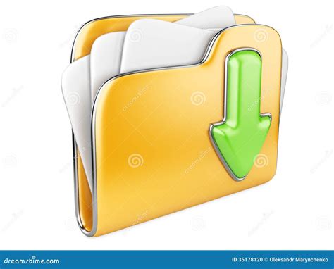 Transferring Folder Icon Concept Illustration Cartoon Vector 22701905