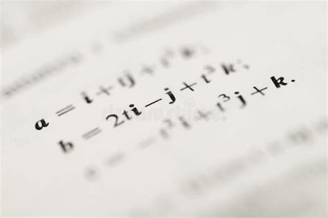 Mathematical Formulas And Vector Calculations Close Up Of Differentiation Rules Vector