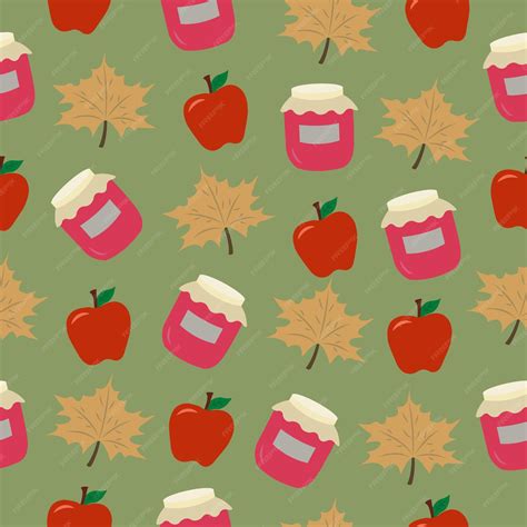 Premium Vector Cute Fall Pattern Vector Illustration For Cards