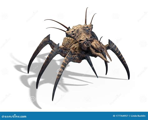 Mutant Spider Stock Illustration Illustration Of Realistic 177764957