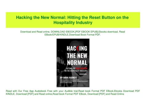 Ppt Read Hacking The New Normal Hitting The Reset Button On The