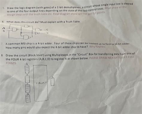 Solved Draw The Logic Diagram With Gates Of A 2 Bit