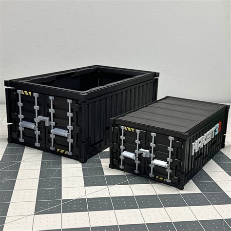 3d Printable Foldable And Stackable Shipping Container Stl Files 3d