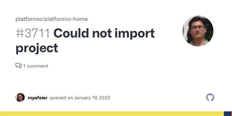 Could Not Import Project · Issue 3711 · Platformioplatformio Home · Github