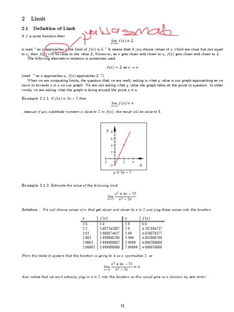 Limits And Its Properties Pdf
