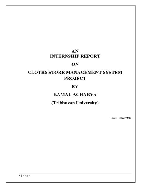 Clothes Store Management System Project Report Pdf Conceptual Model