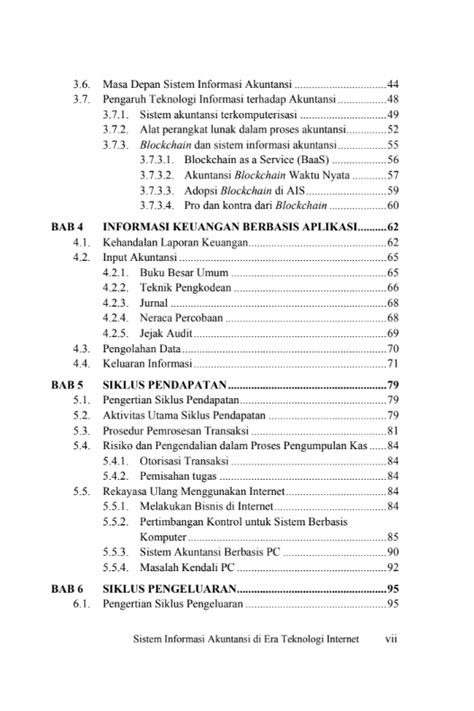Buku Sistem Informasi Akuntansi Di Era Teknologi Internet
