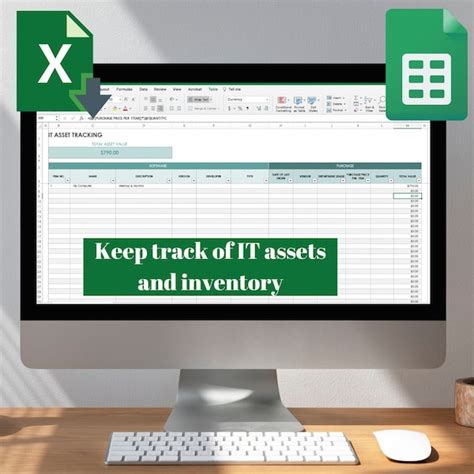 Asset Tracker Excel Etsy