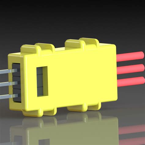 3d Printable Connector Housing Dupont 3pin By Nerdcorner