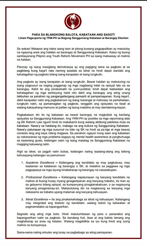 Tungkulin Pagboto Ng Tama - sumailalim tungkulin