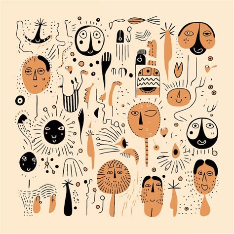 Premium Vector Abstract Vector Pattern In Concept Of Human Expressions