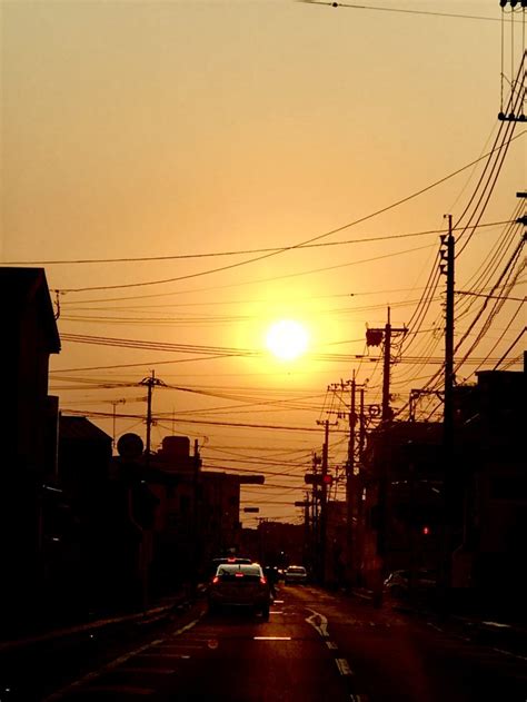 夕景（夕日・夕焼け空）01 フリー素材ドットコム