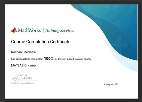 Roshan Shermale On Linkedin Happy To Share That Ive Successfully Completed The Matlab Onramp