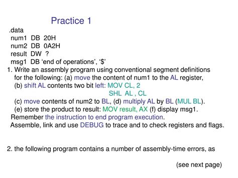 Ppt Chapter 4 Requirements For Coding In Assembly Language Powerpoint