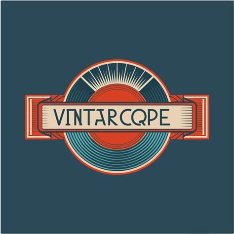 Vintage Retro Logos Vector Flat Premium Ai Generated Vector