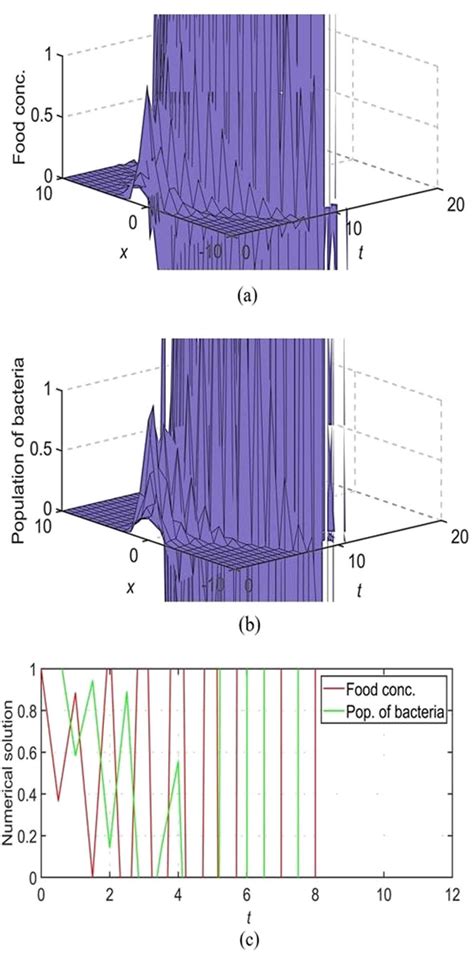Results For The Chemotaxis Model Using Sfd1 For Case 1 With K 05