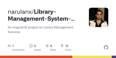Github Narulanxlibrary Management System Using Angularjs An