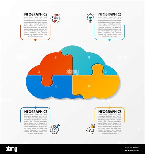 Infographic Design Template With 4 Steps Vector Illustration Stock Vector Image And Art Alamy