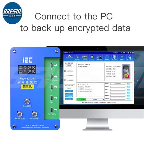 I2c V8i Face Id Dot Matrix Repair Programmer Detector For Iphone X