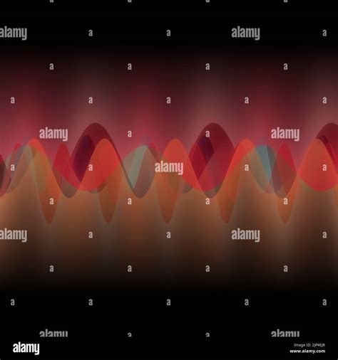 Illustration Of Multiple Waves Oscillating Or Overlapping By Many Small