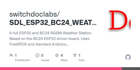Github Switchdoclabssdlesp32bc24weather A Full Esp32 And Bc24 Rgbw Weather Station Based