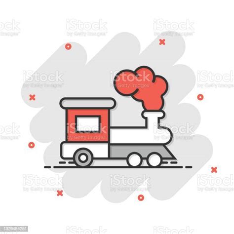 코믹 스타일의 메트로 아이콘 흰색 고립 된 배경에 기차 지하철 만화 벡터 일러스트레이션 철도 화물 스플래시 효과 비즈니스 개념 가솔린에 대한 스톡 벡터 아트 및 기타 이미지