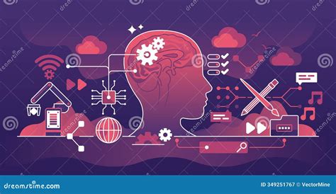 Brain Computer Interfaces Concept With Neural Connections Gears And