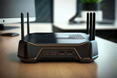 Premium Photo Router On The Table Router Is A Device That Forwards Data Packets Between