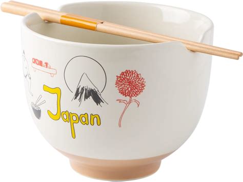 Gbhome Ceramic Ramen Bowl With Chopsticks 20 Ounce