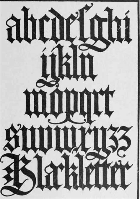 Old Gothic Blackletter Tattoo Lettering Styles Lettering Styles