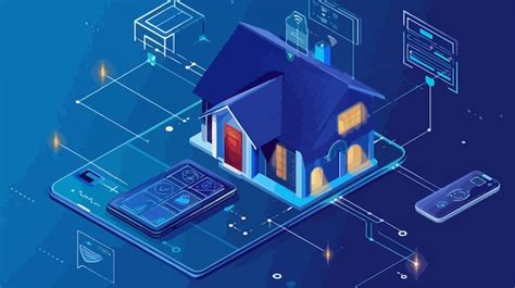Smart Home Technology And Mobile Usage In Modern House Concept Premium AI Generated Vector