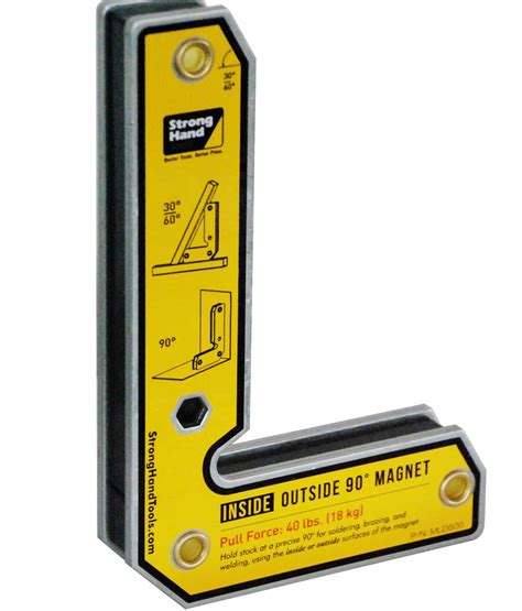 Strong Hand Tools Inside Outside Angle Magnet 90° 165mm Generweld