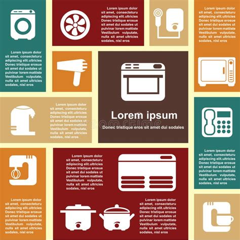 Flat Design Interface Icons Set Stock Vector Illustration Of Colorful Flat