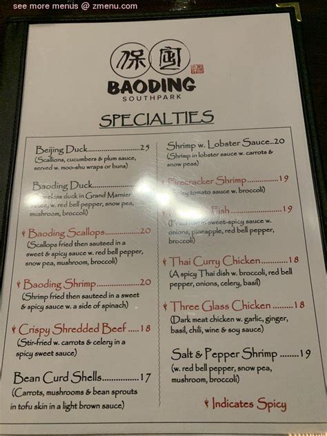 Online Menu Of Baoding Restaurant Charlotte North Carolina 28210 Zmenu