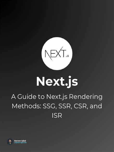 Nextjs Rendering Methods Ssg Ssr Csr And Isr Pdf Dynamic Web