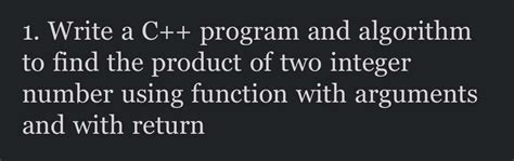 Solved Write A C Program And Algorithm To Find The Chegg