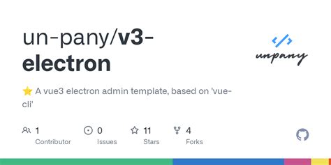 github un pany v3 electron ⭐ a vue3 electron admin template based