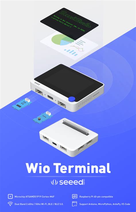 Buy Wio Terminal Ble 50 And Wi Fi 24g5g Ss102991299 Seeed Studio