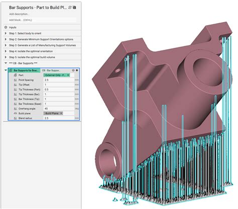 How To Generate Bar Supports Under A Part Ntop