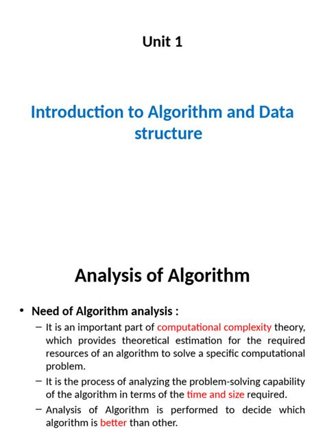 Fds Complexity Of Algorithm Pdf Time Complexity Algorithms