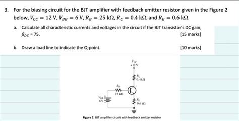 Texts Please Solve It Step By Step 3 For The Biasing Circuit For The